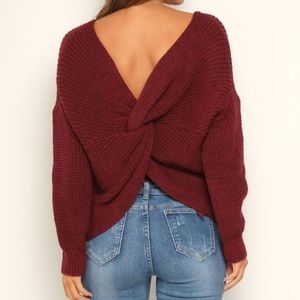 Sweaters | Twist Back Sweater | Poshmark